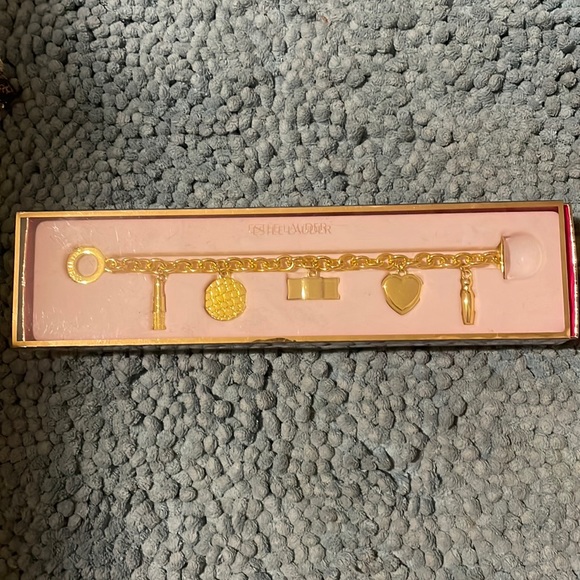 Estee Lauder | Jewelry | Estee Lauder Gold Link Golden Icons Charm ...